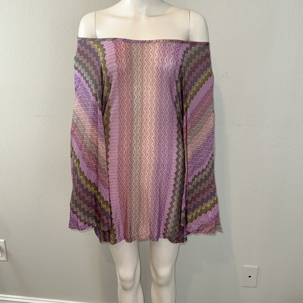 Alexis *Ali* Purple Pink Off Shoulder Beach Boho Cove… - Gem